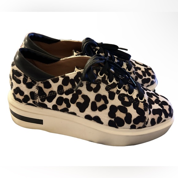Paolo | Shoes | Linea Paolo Kendra Platform Sneaker Real Calf Hair Lace ...